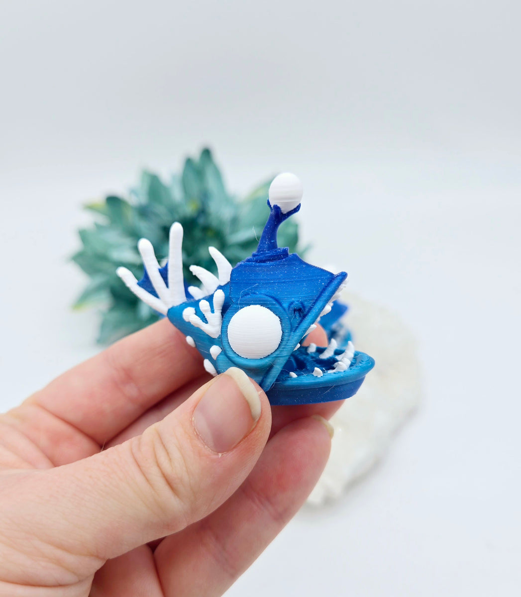 Small Angler Fish 3D Print – Enchanted Genie LLC