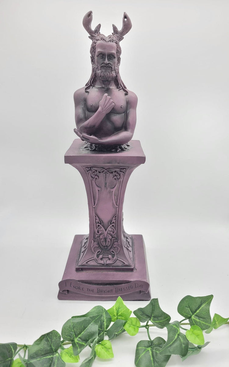 Horned God Statue (Aged Finish) – Enchanted Genie LLC
