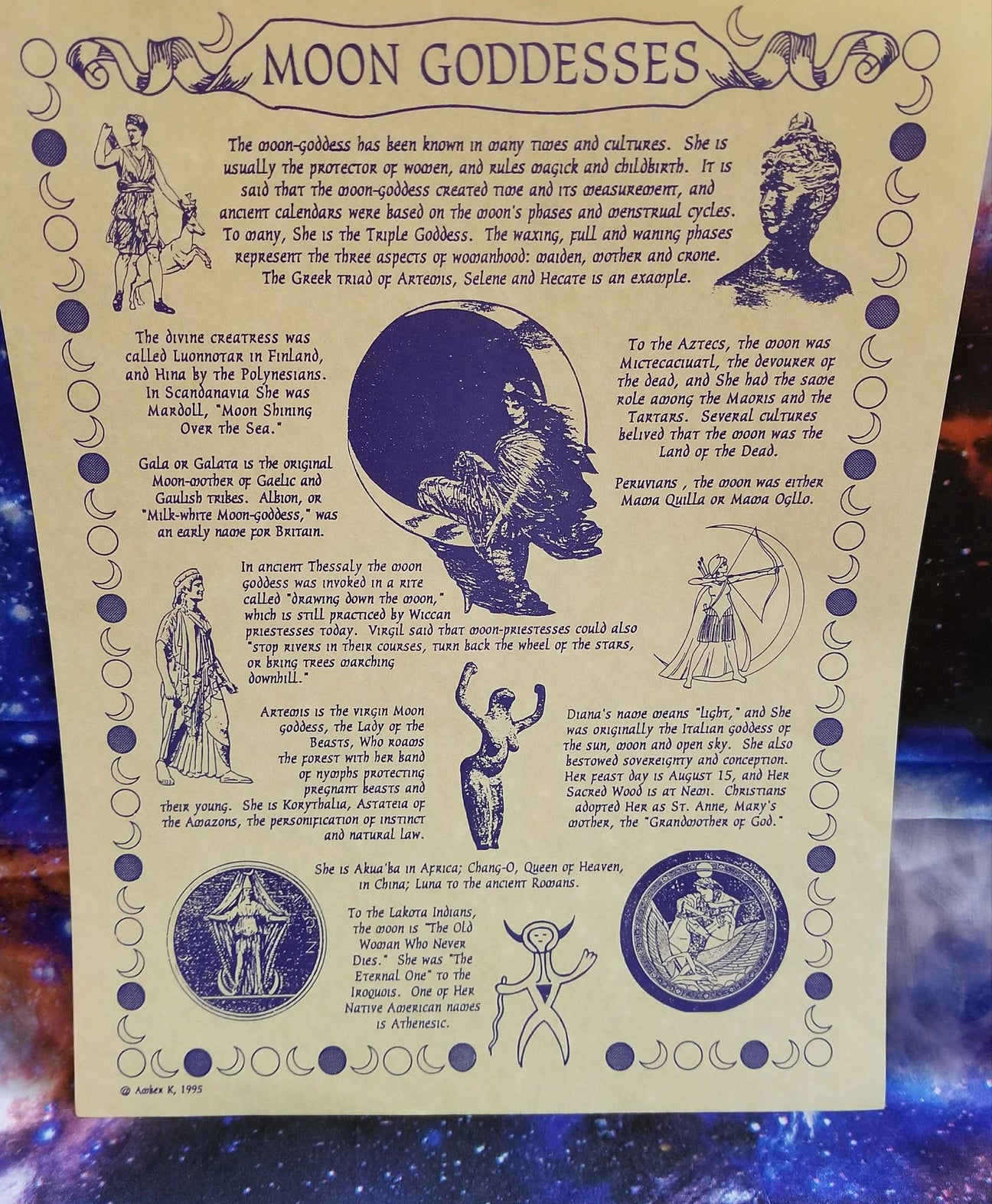 Moon Goddess Poster – Enchanted Genie LLC