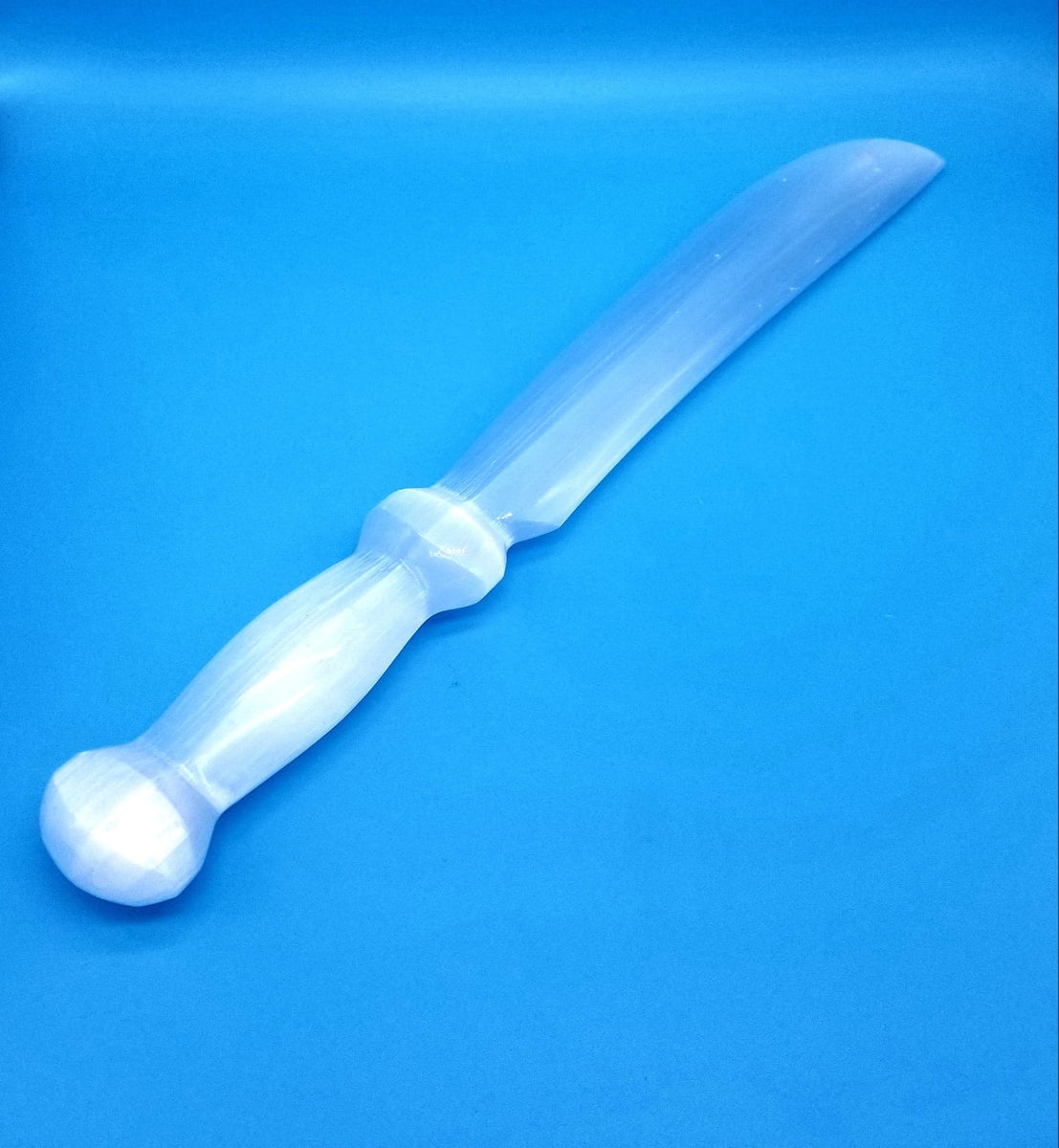 15" Selenite/Satin Spar Sword Polished – Enchanted Genie LLC