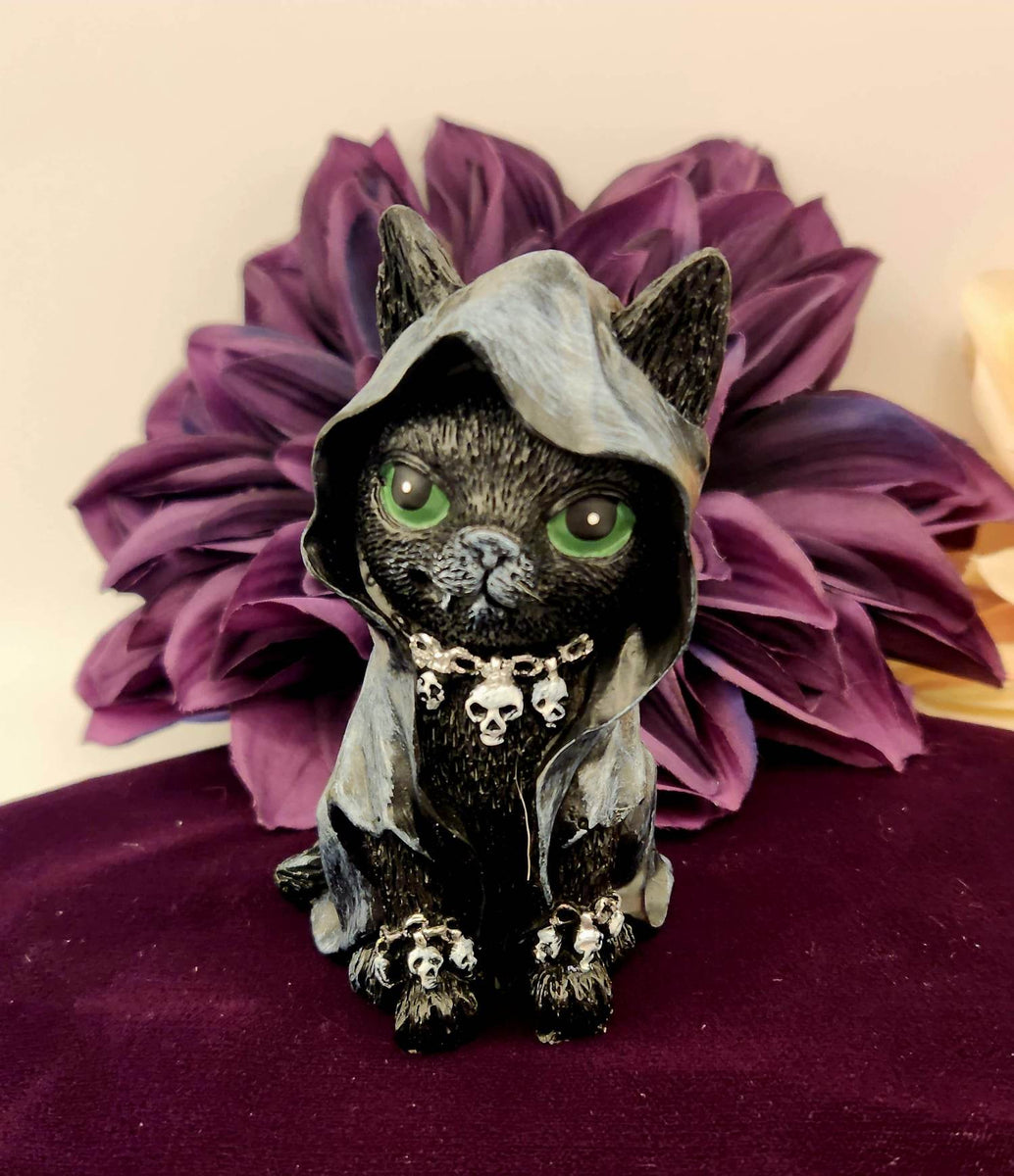 Gothic Hooded Skull Chains Cat – Enchanted Genie LLC
